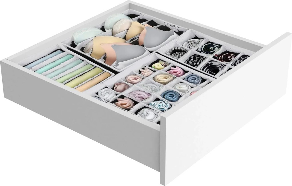 Šatní skříň 200 cm Belini černý mat s posuvnými dveřmi zrcadlem a zásuvkami  ME SZP5/1/B/B/0/KLP