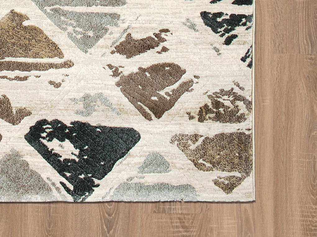 MERINOS Kusový koberec 3D Cambridge 7879 Bone BARVA: Hnědá, ROZMĚR: 80x150 cm
