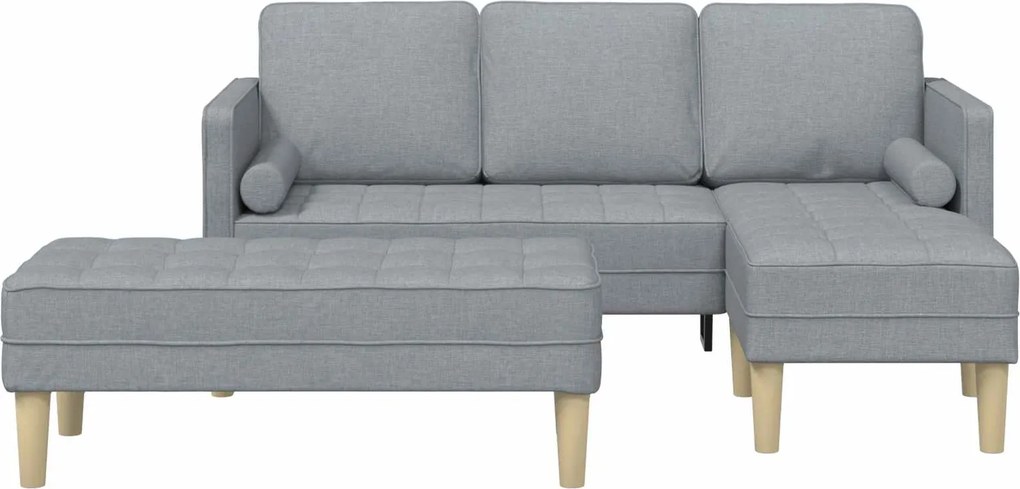 Set pohovek 2 ks Světle šedá Polyester 3329252