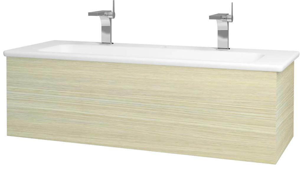 Dřevojas Koupelnová skříň VARIANTE SZZ 120 (umyvadlo Euphoria) Varianta: M01 Bílá mat / M01 Bílá mat