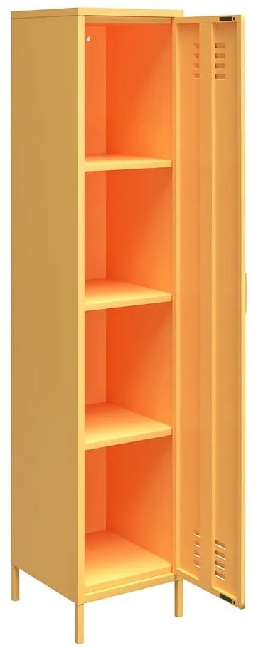 Žlutá kovová uzamykatelná skříň 38x185x40 cm Cache – Novogratz