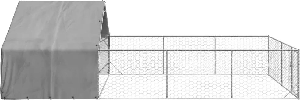 Venkovní psí kotec s výběhem 7x3x1,9 m pozinkovaná ocel 3329244