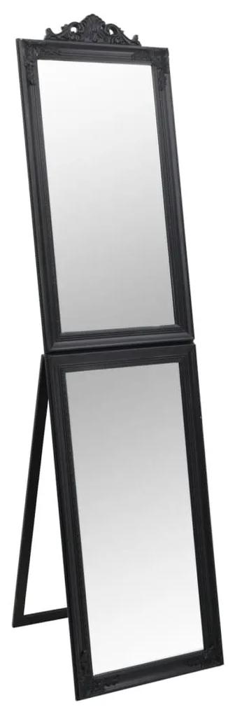 Volně stojící zrcadlo černé 40 x 160 cm - Default Title