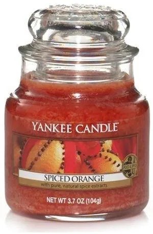 Yankee Candle Svíčka Yankee Candle 104gr - Spiced Orange, červená barva