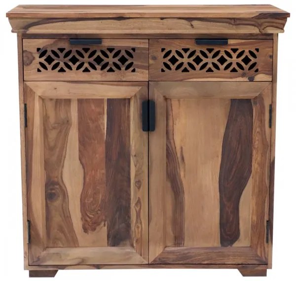 Indický nábytek - Komoda Mira 90x90x45 z indického masivu palisandr Natural
