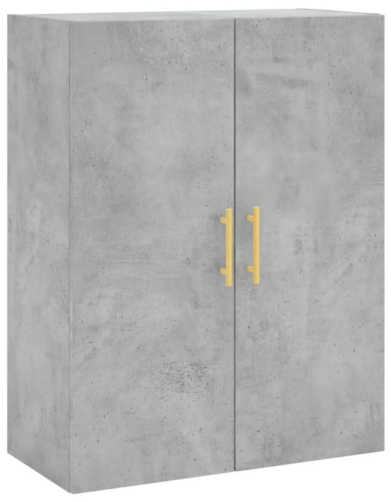 Skříň highboard betonově šedá 69,5x34x180 cm kompozitní dřevo,  3196063