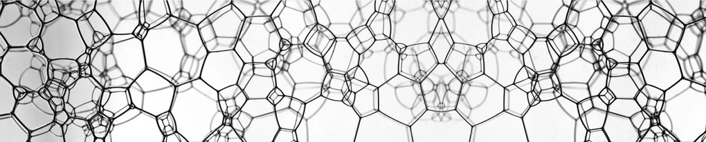 Kuchyňský panel ABS plast Molecules 3000x600mm 1,5mm