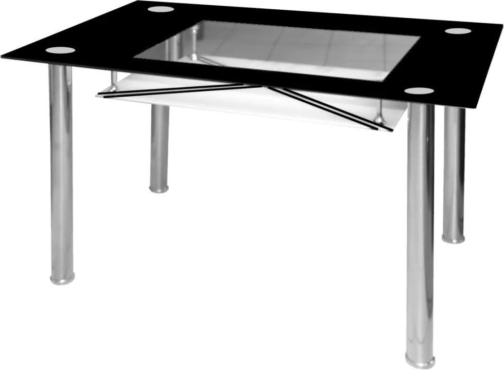 Jídelní stůl skleněný F056 černý new