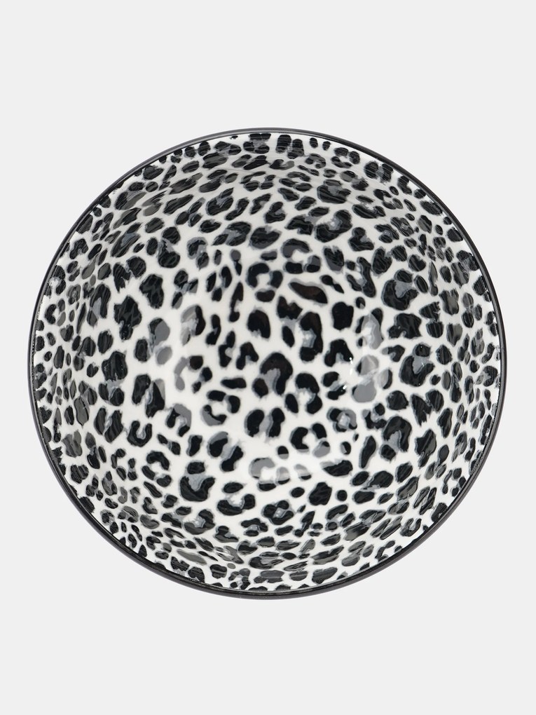 Sinsay - Keramické misky s leopardím vzorem 2 pack - černá
