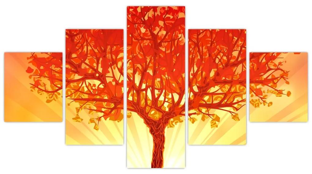Obraz - Strom v záři slunce (125x70 cm)