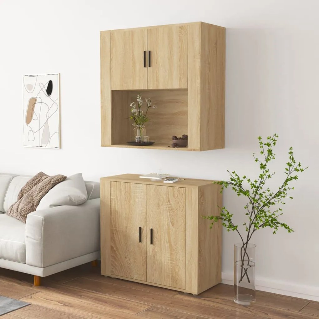 Skříň highboard dub sonoma kompozitní dřevo 3185354