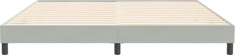 Postel Box Spring bez matrace světle šedá 200x210 cm Velvet 3315843