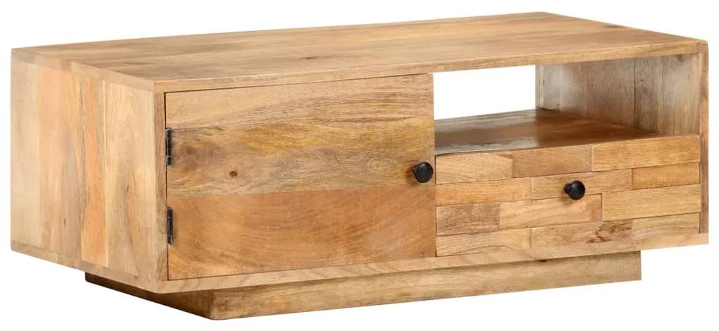 Konferenční stolek 90 x 50 x 35 cm masivní mangovníkové dřevo - Default Title