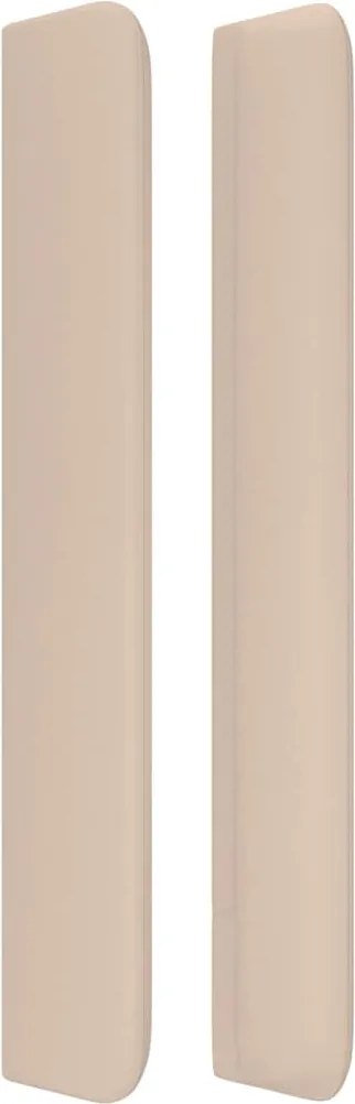 Čelo postele typu ušák cappuccino 83x16x118/128 cm umělá kůže 3119657