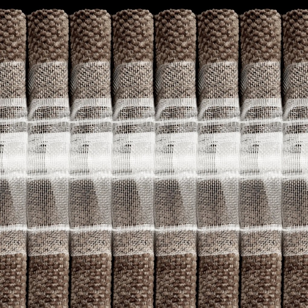ZATEMŇOVACÍ ZÁVĚS NA PÁSCE NESKA 140X270 CM SVĚTLE HNĚDÝ