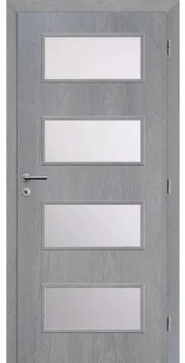 Interiérové dveře Solodoor Zenit 28 prosklené 90 P fólie earl grey (VÝROBA NA OBJEDNÁVKU)