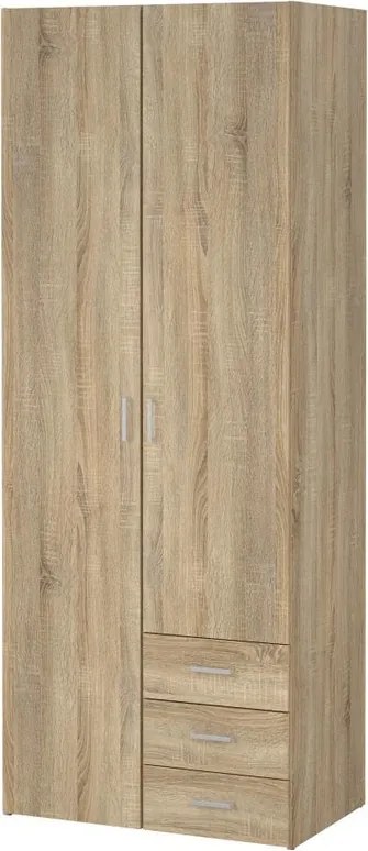 Šatní skříň Sid 77,6 x 49,5 x 200,4 cm, dub sonoma