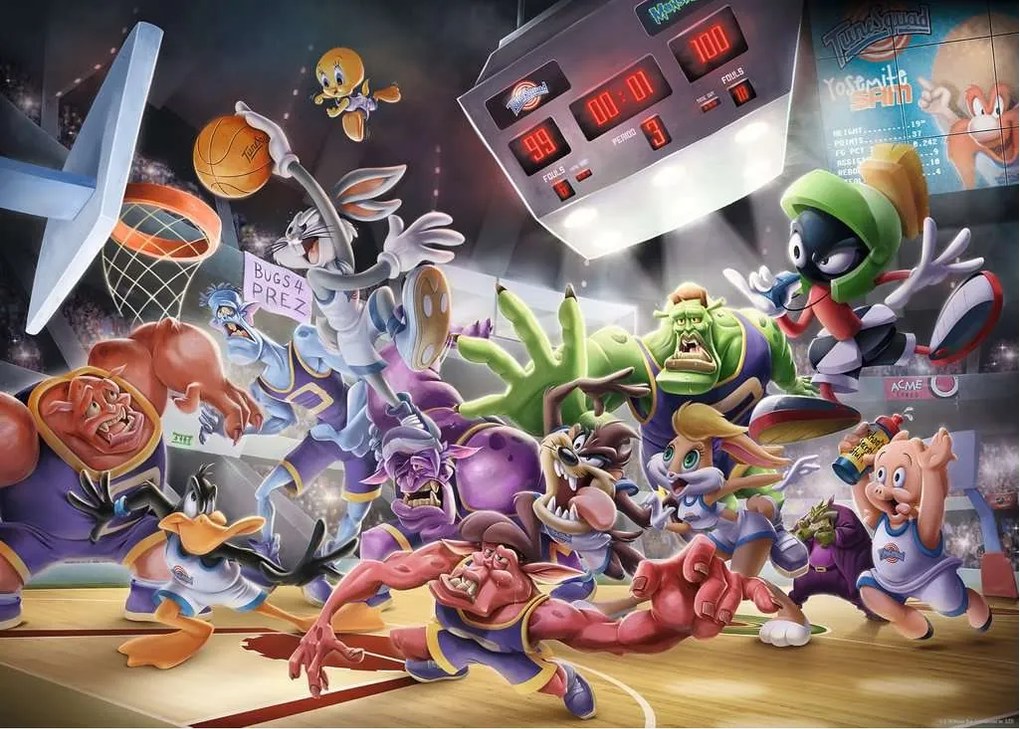 Ravensburger puzzle space jam: závěrečná smeč 1000 dílků