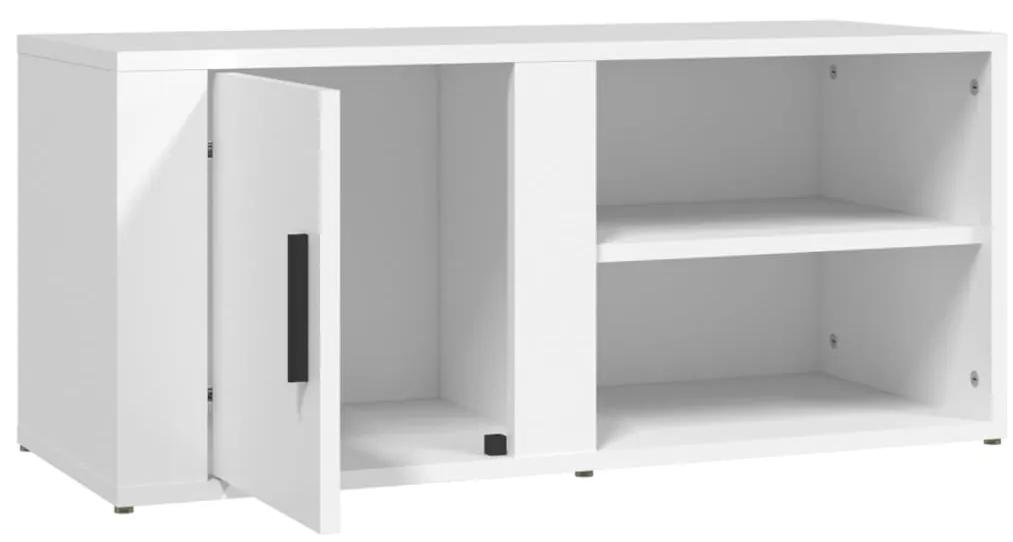 TV skříňky 2 ks bílé 80 x 31,5 x 36 cm kompozitní dřevo - Default Title