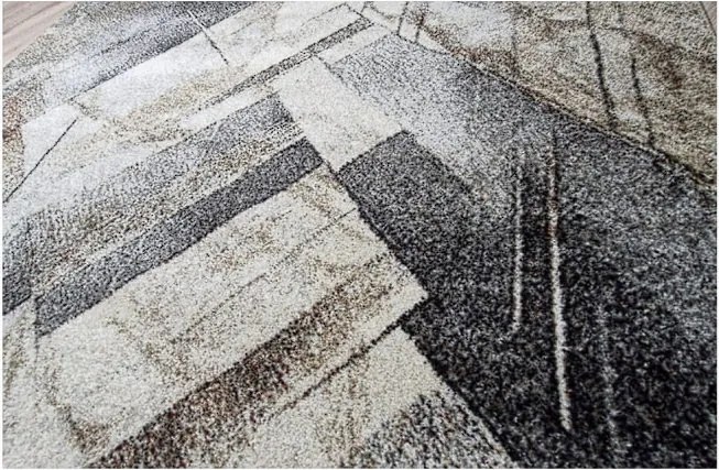HU Šedo-béžový moderní koberec Villa 856 Rozměr: 120x170 cm