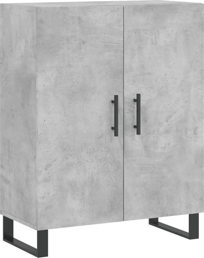 Skříň highboard betonově šedá 69,5x34x180 cm kompozitní dřevo 3198237
