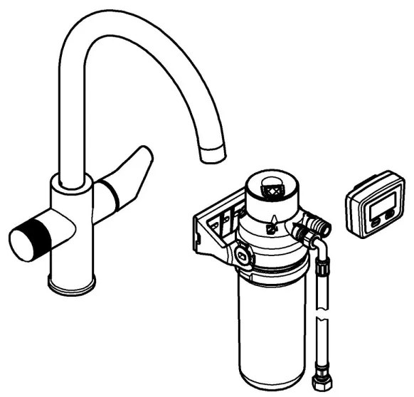 GROHE 30593000 - Dřezová baterie BLUE PURE C-výpusť lesklý chrom