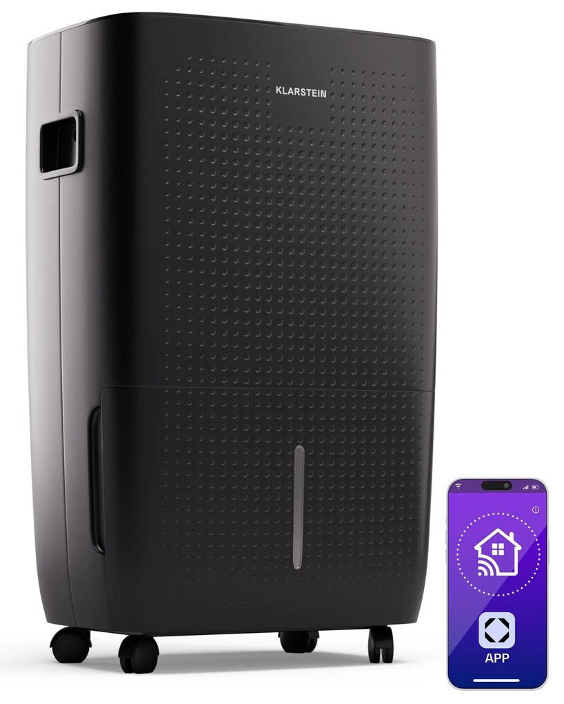 Klarstein DryFy Pro Connect Smart, Odvlhčovač vzduchu, Wi-Fi, Komprese, 60 l / 24 h, 45–65 m²