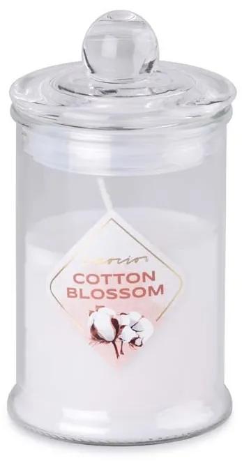 Emocio Sklo 60x112 mm se skleněným víčkem Cotton Blossom vonná svíčka