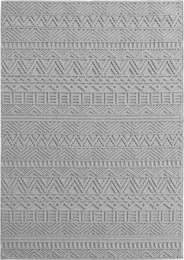 Ayyildiz, Kusový koberec Helix 2202 silver, 60x110, šedá, chodba / předsíň