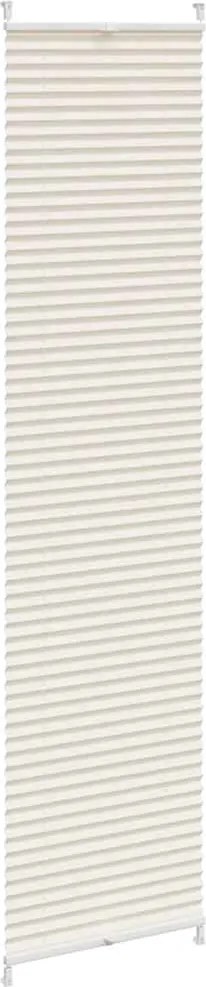 Plisovaná roleta 40 x 200 cm krémová 240620