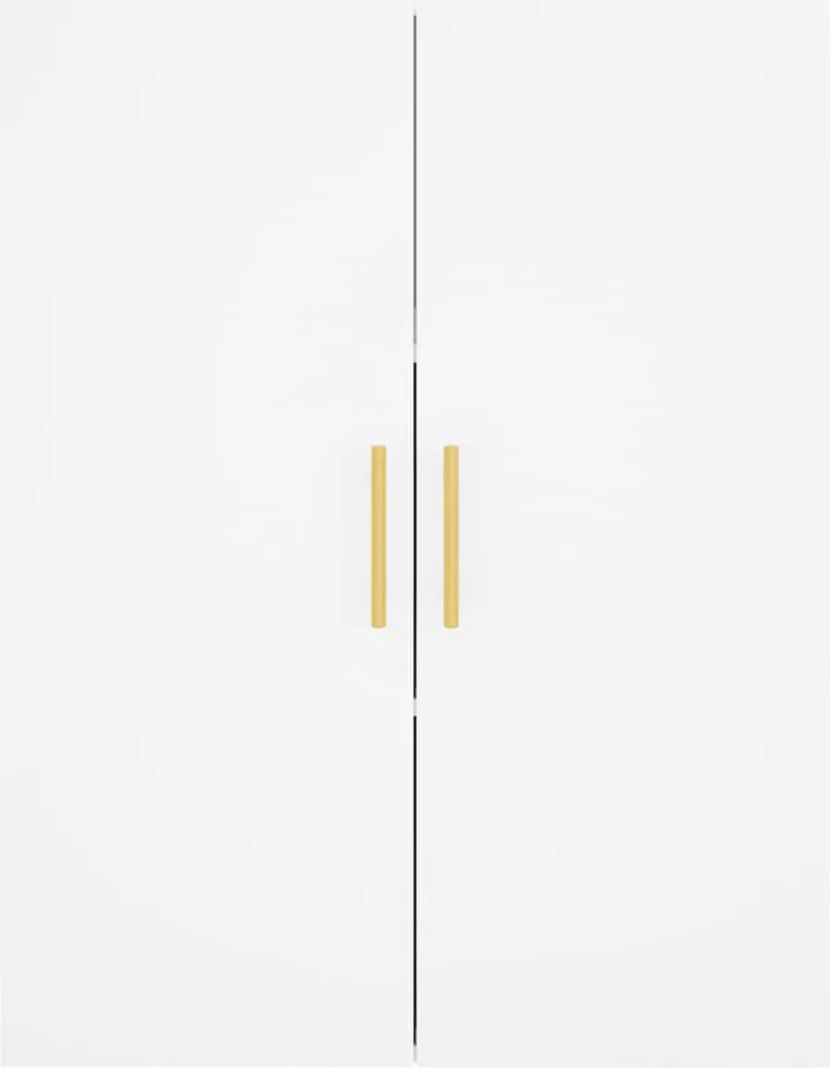 Skříň highboard bílá 69,5 x 34 x 180 cm kompozitní dřevo 3198137