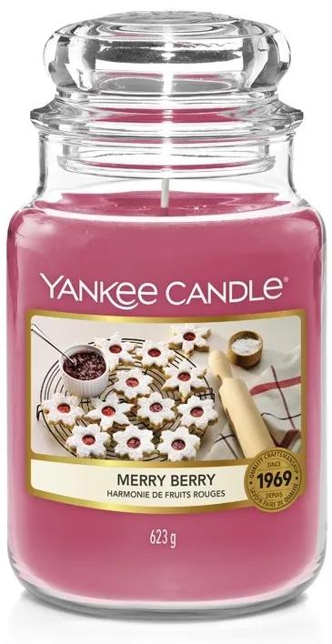 Vonná svíčka Yankee Candle Merry Berry velký 623g/150hod