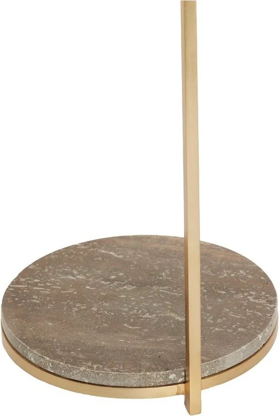Kulatý odkládací stolek s mramorovou deskou ø 26 cm Leda – Light & Living