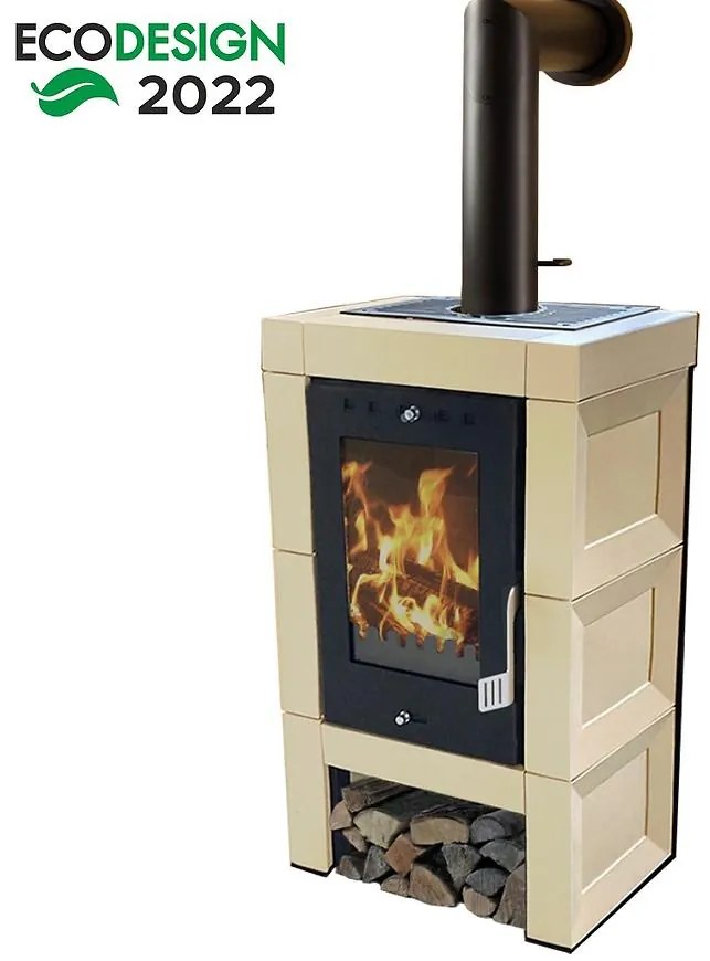 Kachlová kamna Modena II beige 6KW