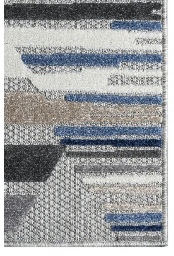 Kusový koberec Ore šedomodrý 140x200cm