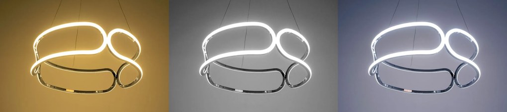 Toolight - LED stropní svítidlo APP792-CP, chromová, OSW-05500