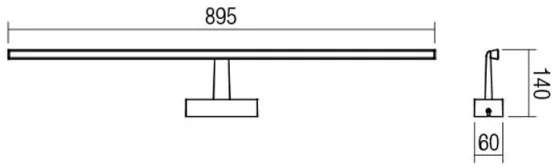 Redo 01-1678 - LED Koupelnové osvětlení zrcadla NEPTUNE LED/18W/230V IP44