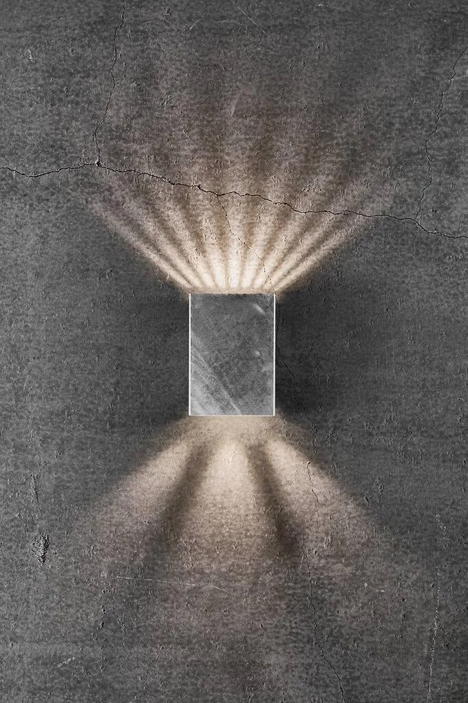 NOR 2019041031 Venkovní nástěnné svítidlo Fold 10 2x3,5W LED galvanizovaná ocel čirá - NORDLUX