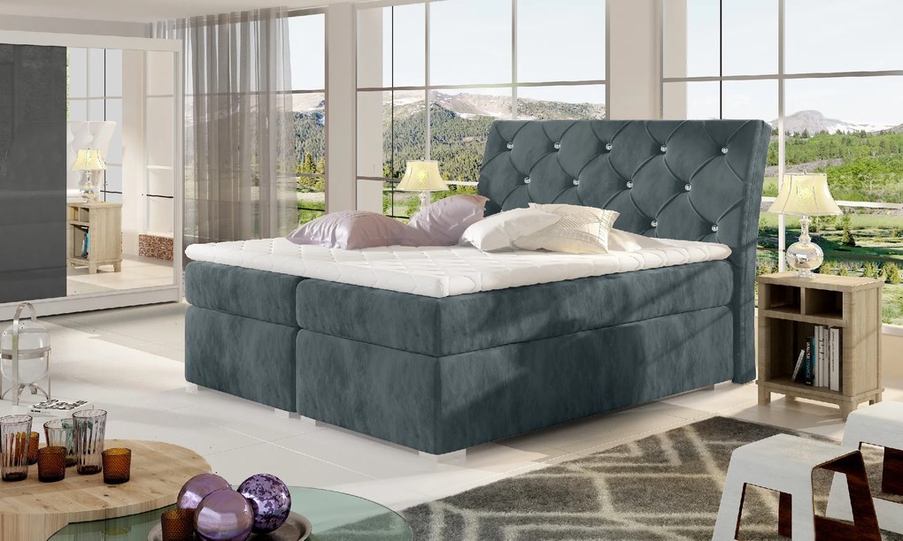 Balvin boxspring postel 160X200 Materiál / Dekor: Omega 86