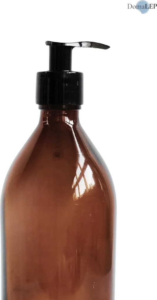 Dávkovač mýdla MONA 500 ml s černým těsnícím dávkovačem