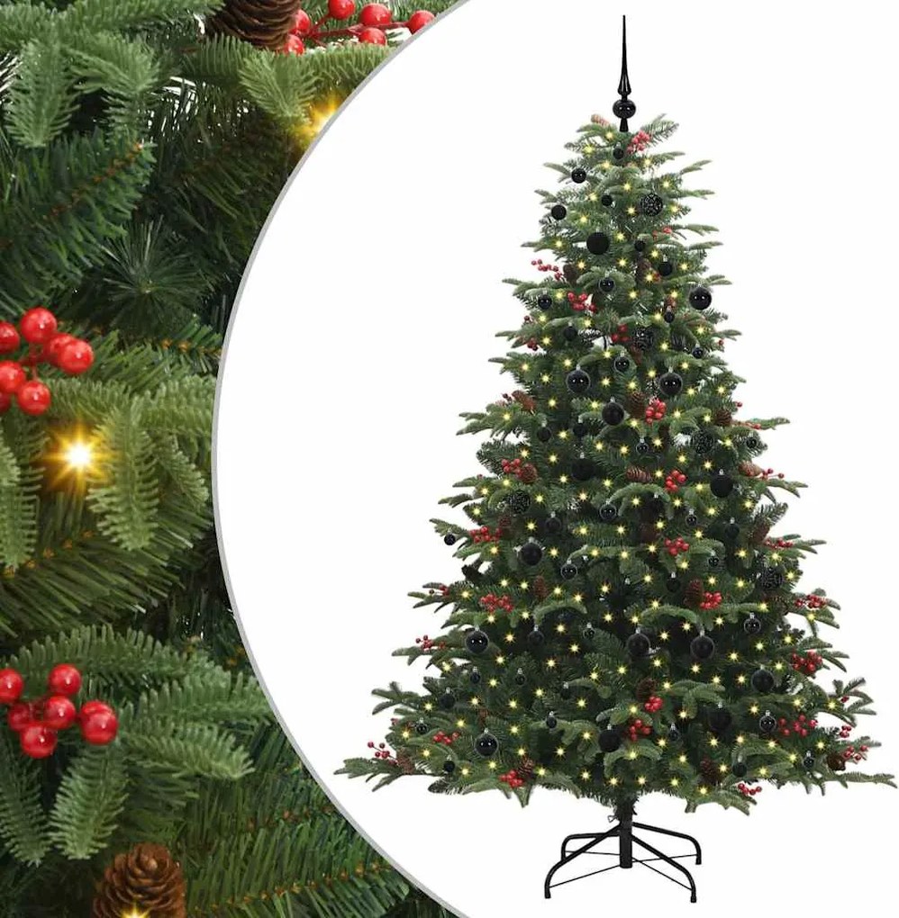 Umělý vánoční stromeček Zelená 210 cm PVC, kov a plast 3395560
