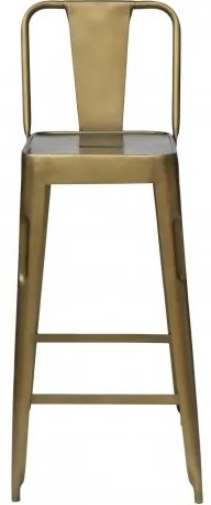 Industrial style, Mosazná barová židle 105 x36 x36 cm (647)