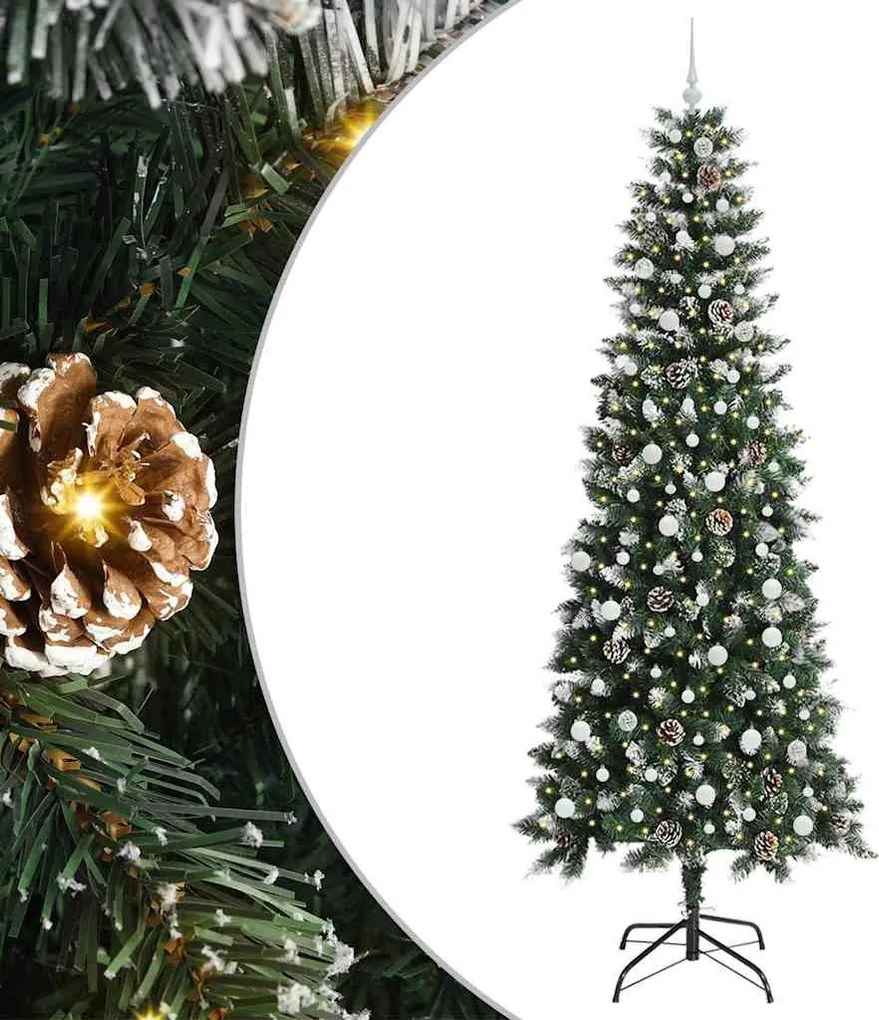 Umělý vánoční stromeček Zelená 240 cm PVC, plast a ocel 3395847