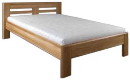 Drewmax Dřevěná postel 140x200 LK211 masivní dub brendy