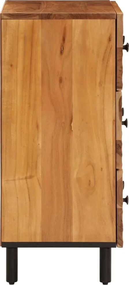 vidaXL Odkládací skříňky 2 ks 60 x 33 x 75 cm masivní akáciové dřevo [3206285]