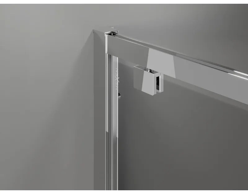 Mexen Exo, 1-křídlé sprchové dveře do otvoru 85 cm, 6mm čiré sklo, chromový profil, 8181-085-000-01-00