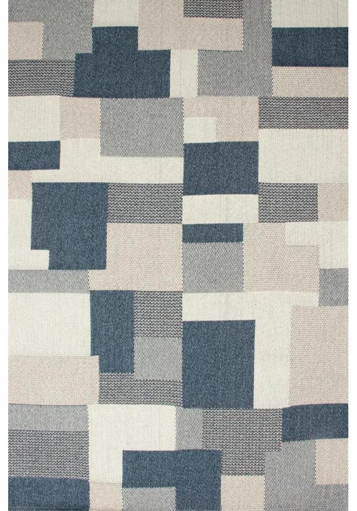 Kusový bavlněný koberec Akord modrý, Velikosti 120x180cm