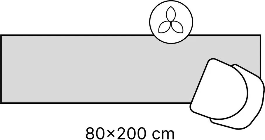 Modrý ručně tkaný vlněný běhoun 80x300 cm Cascade Wool – Flair Rugs