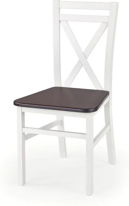 Jídelní židle Derek, ořech / bílá