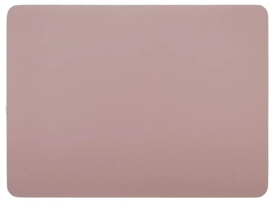 Růžové prostírání z imitace kůže ZicZac Togo, 33 x 45 cm